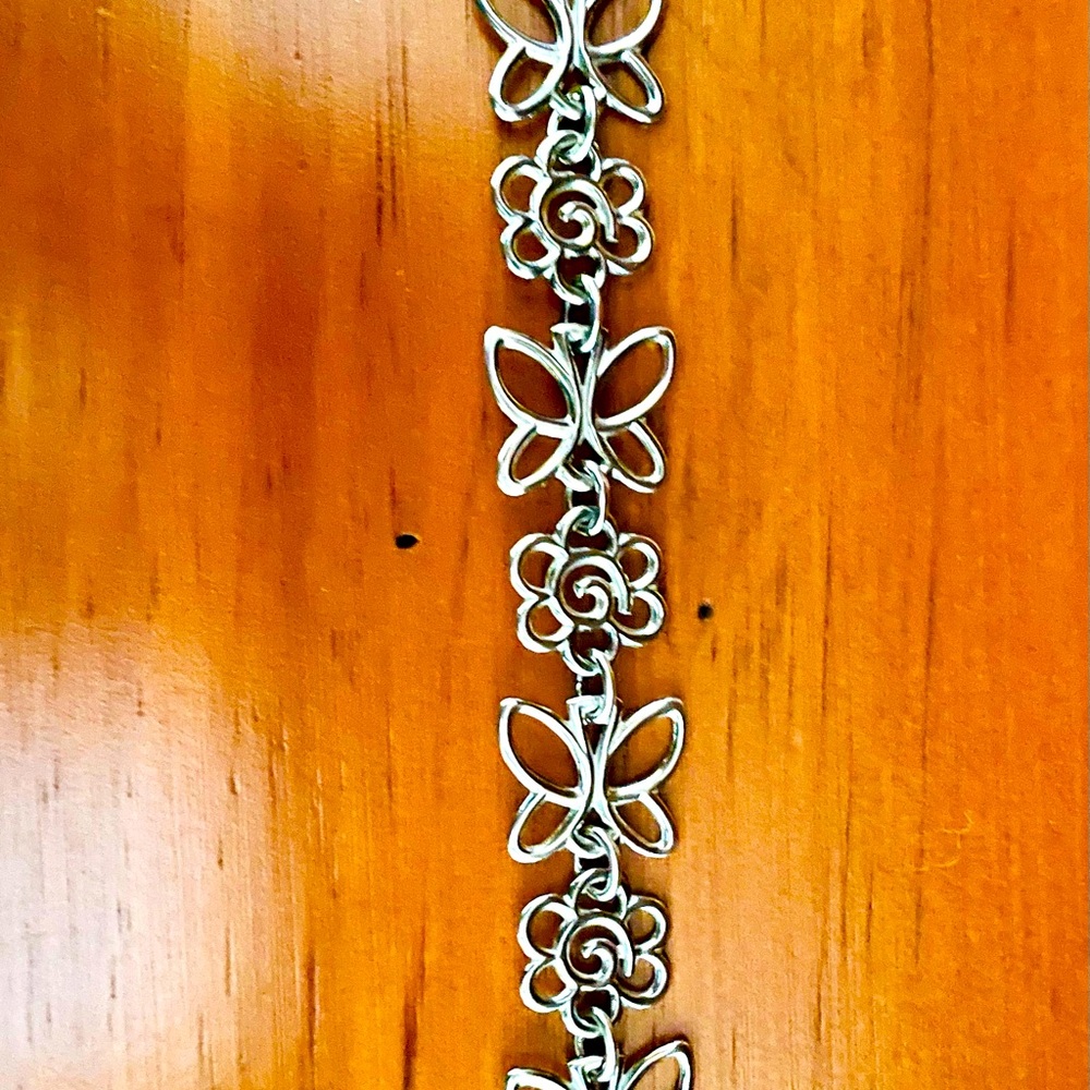 Retired Rare James Avery Butterfly & Flowers Bracelet… - Gem